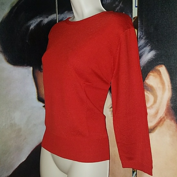 Tatyana | Sweaters | Tatyana Vintage 95s Rockabilly 34 Sleeve Fitted ...